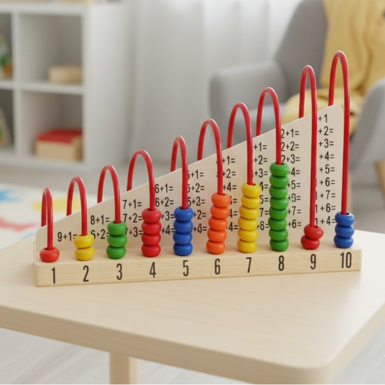 Wooden Calculation Shelf Abacus Toy For Kids – Fun & Educational Math ...