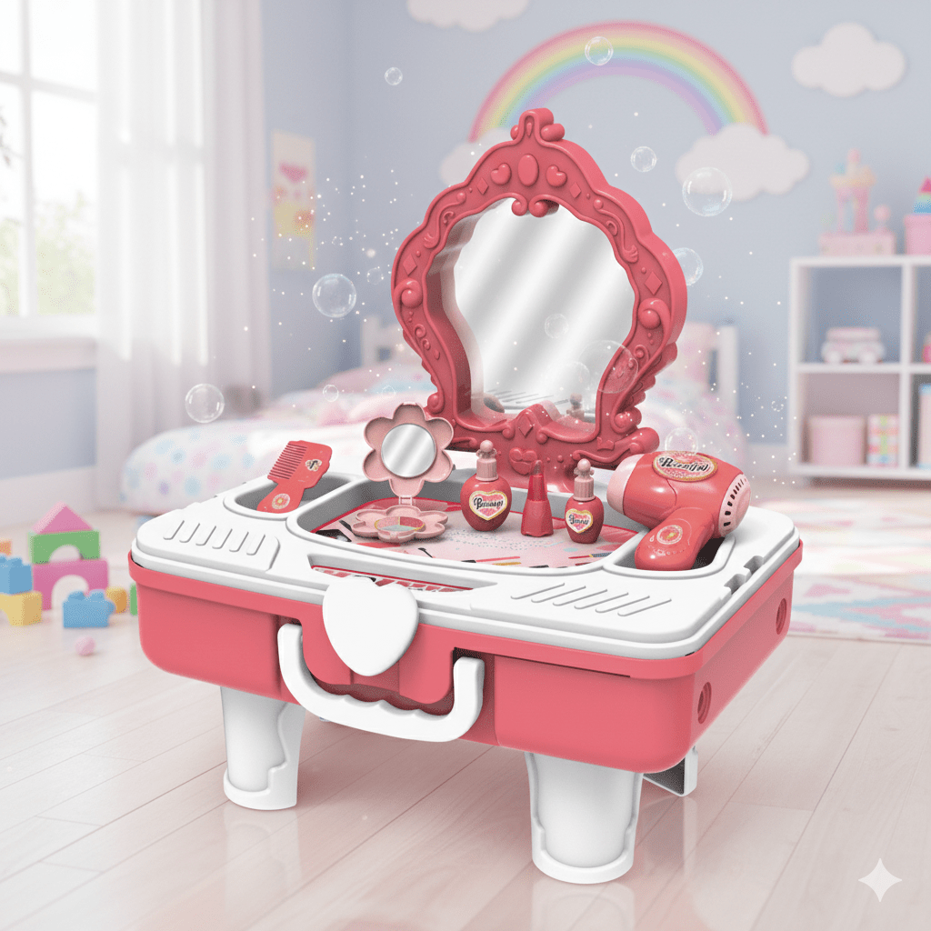 2 in 1 Draw-Bar Box Dressing Table Toys (6610-1) – Toynix