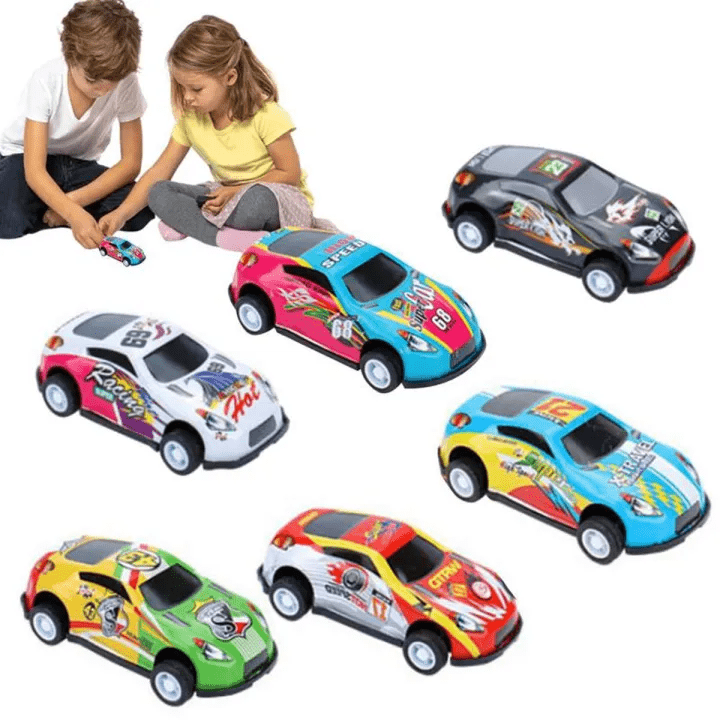 Pull Back Die-Cast Cars Set 6 Pcs – Toynix
